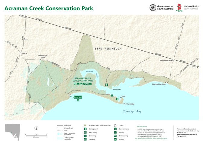 Acraman Creek Conservation Park Map by Department for Environment and ...