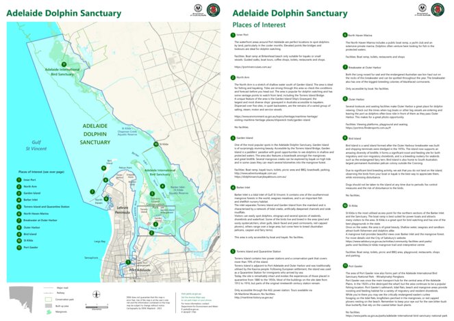 Adelaide Dolphin Sanctuary Map by Department for Environment and Water ...