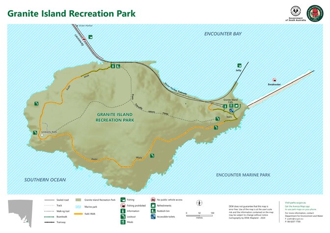 Granite Island Recreation Park Map by Department for Environment and ...