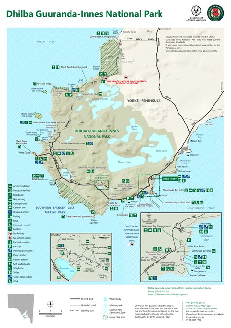 Innes National Park Map by Department for Environment and Water ...