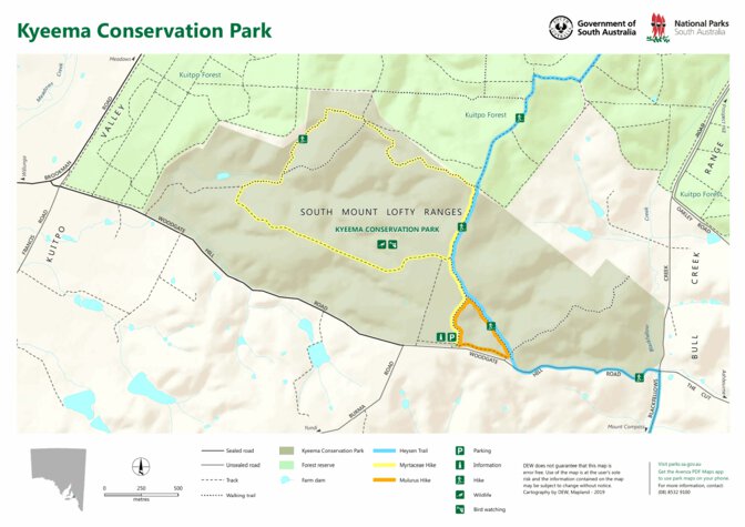 Kyeema Conservation Park Map by Department for Environment and Water ...