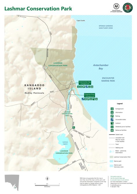 Lashmar Conservation Park Map by Department for Environment and Water ...