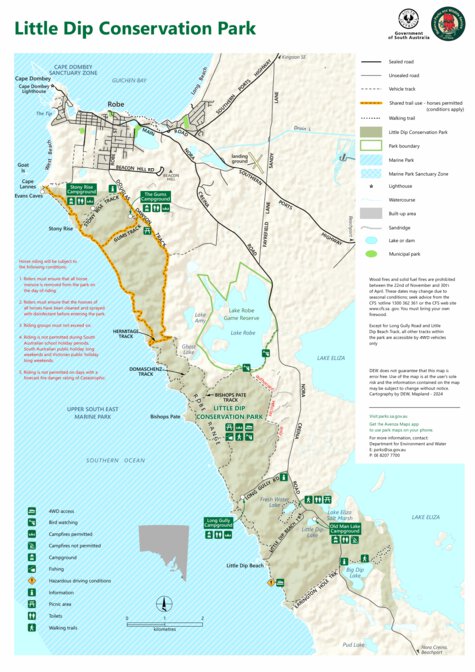Little Dip Conservation Park Map by Department for Environment and ...