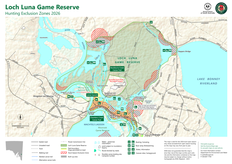 Loch Luna Game Reserve – Hunting Exclusion Zones Map by Department for ...