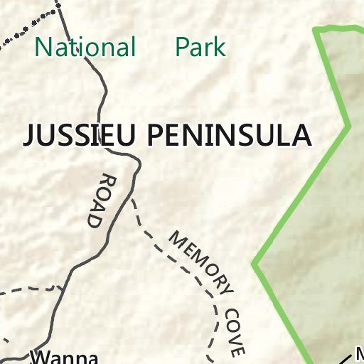 Memory Cove Wilderness Protection Area Map by Department for ...