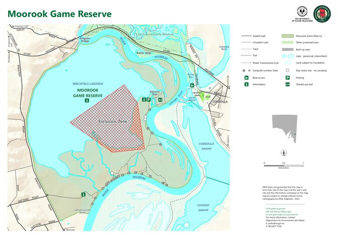 Moorook Game Reserve Map by Department for Environment and Water ...