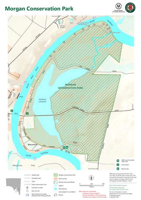 Morgan Conservation Park Map by Department for Environment and Water ...