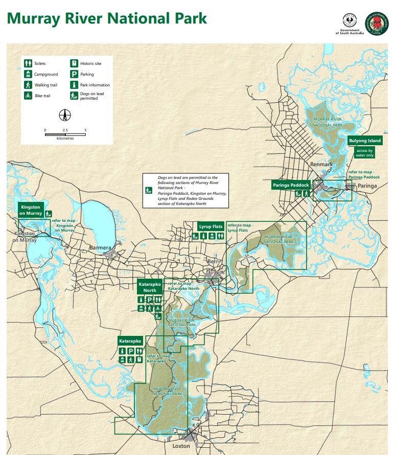 Murray River National Park Map by Department for Environment and Water ...