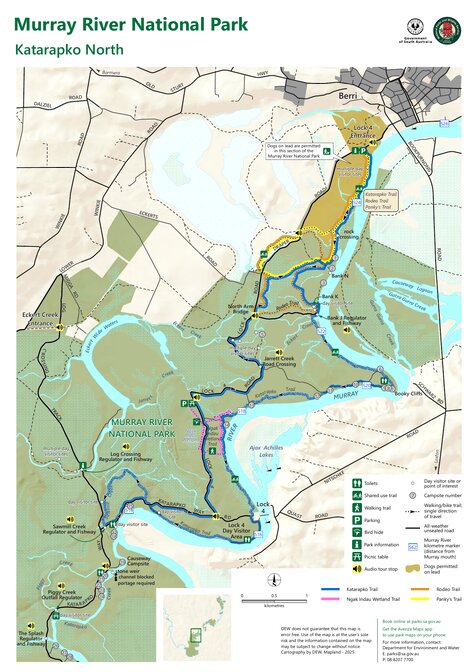 Murray River National Park - Katarapko North Map by Department for ...