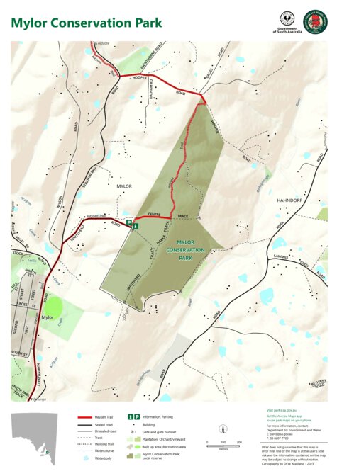 Mylor Conservation Park Map by Department for Environment and Water ...