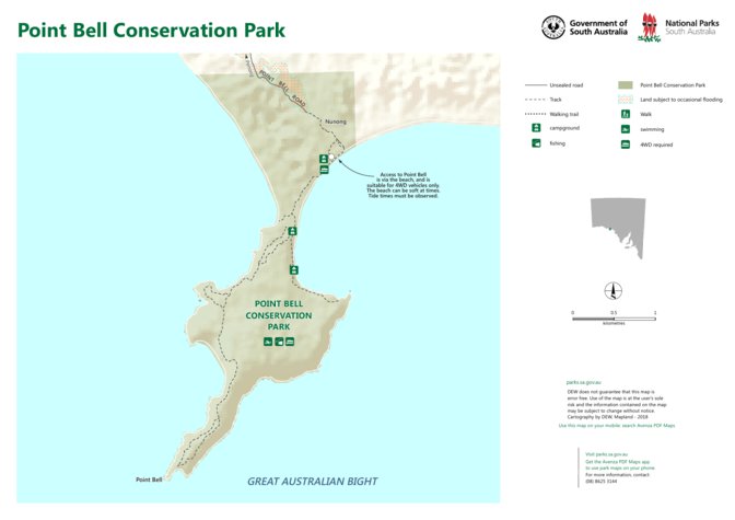 Point Bell Conservation Park Map by Department for Environment and ...