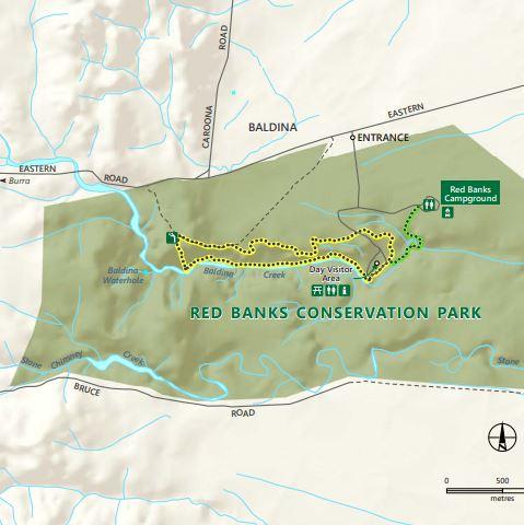 Red Banks Conservation Park - Red Banks Campground Map by Department ...