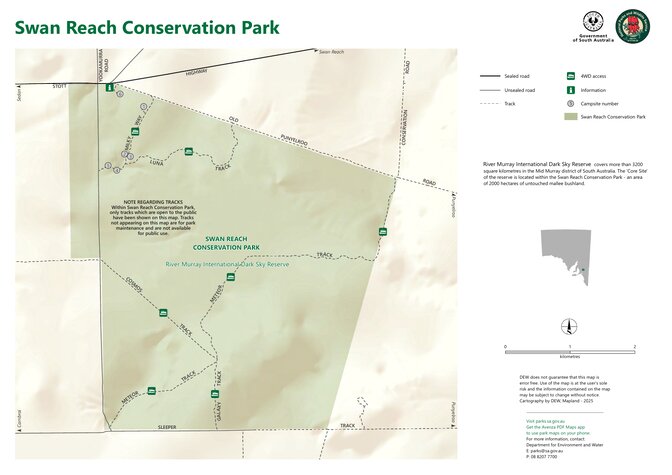 Swan Reach Conservation Park Map by Department for Environment and ...