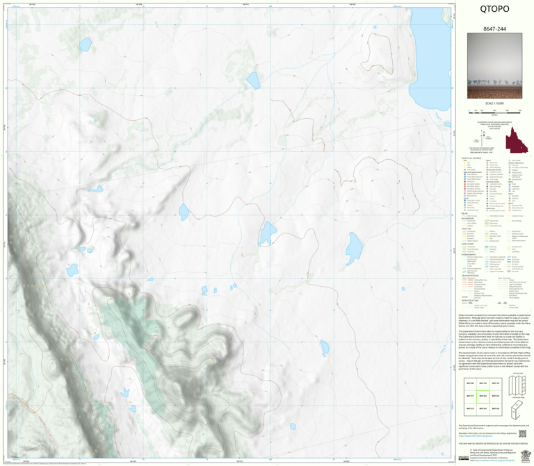 Arcadia (8647-244) Map by Department of Natural Resources and Mines ...