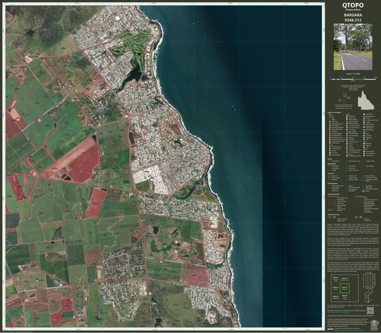 BARGARA (9348-212i) Map by Department of Natural Resources and Mines ...