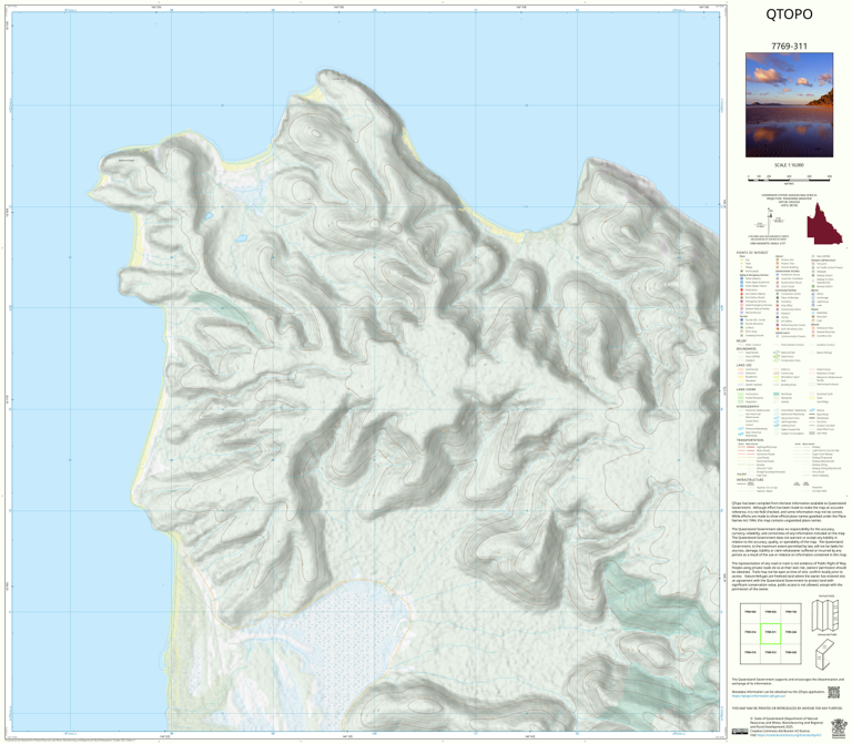 Bathurst Heads (7769-311) Map by Department of Natural Resources and ...