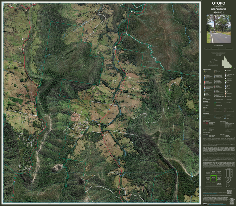 BEECHMONT (9541-421i) Map by Department of Natural Resources and Mines ...