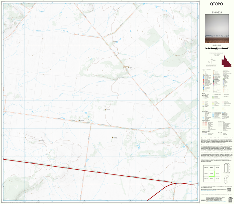 Bell (9144-224) Map by Department of Natural Resources and Mines ...