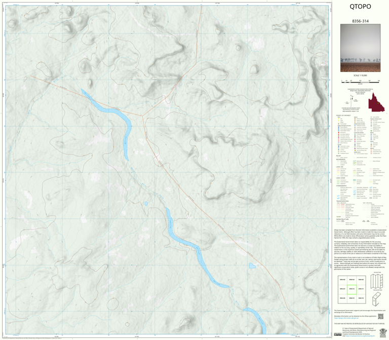 Bell Creek (8356-314) Map by Department of Natural Resources and Mines ...