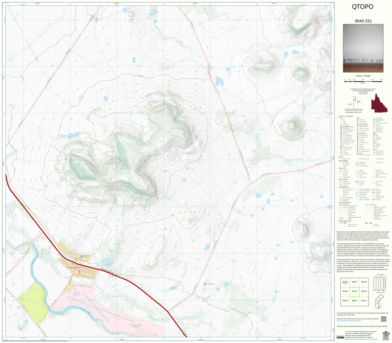 Biloela (9049-332) Map by Department of Natural Resources and Mines ...