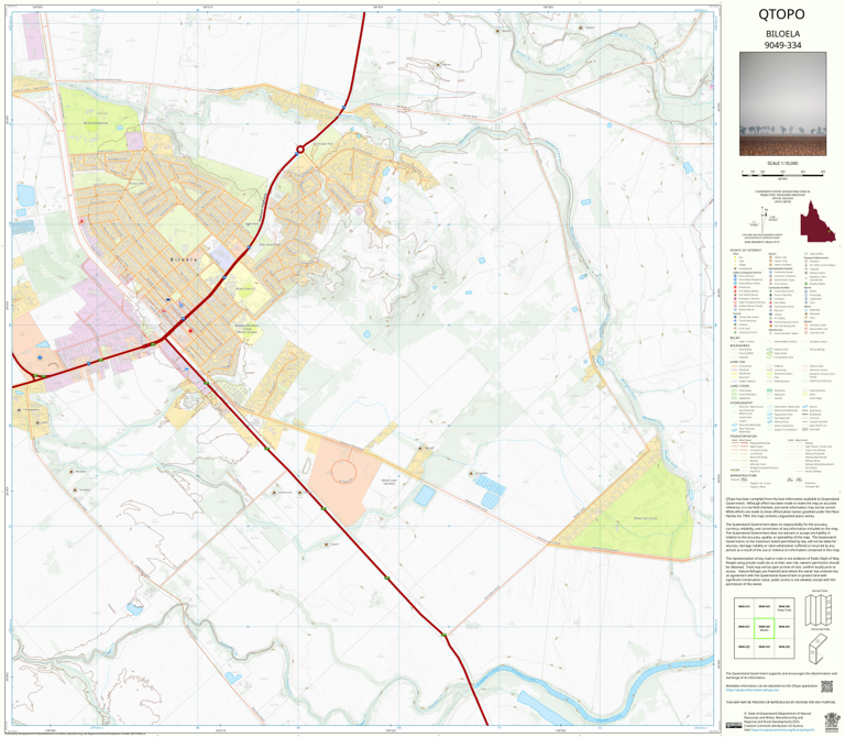 Biloela (9049-334) Map by Department of Natural Resources and Mines ...