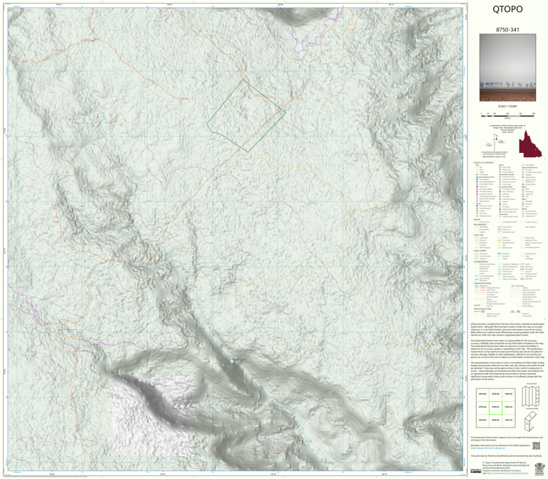 Blackdown Tableland (8750-341) Map by Department of Natural Resources ...