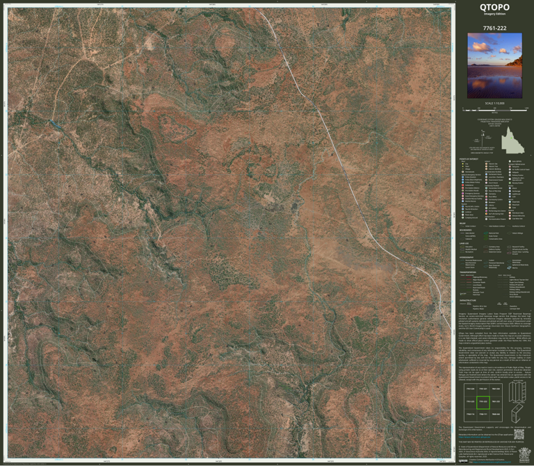 Blacktop (7761-222i) Map by Department of Natural Resources and Mines ...