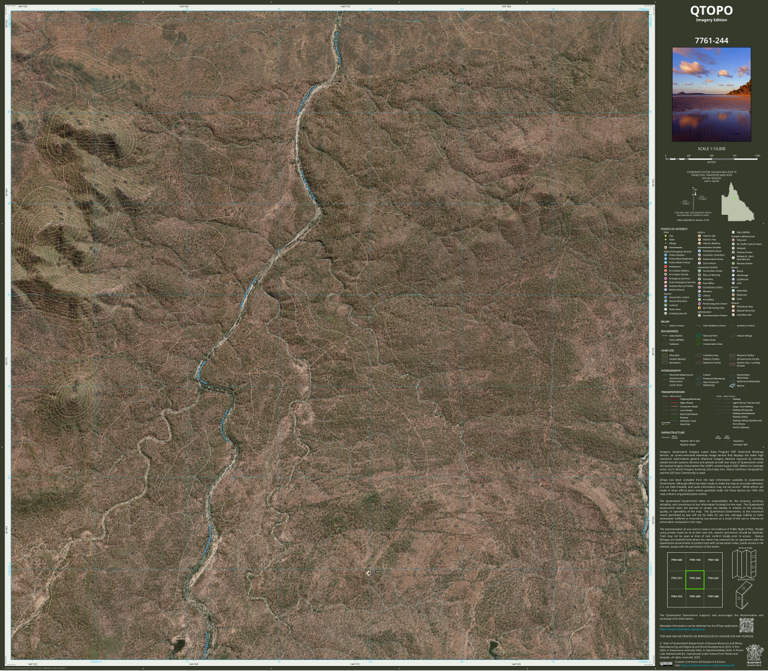 Blacktop (7761-244i) Map by Department of Natural Resources and Mines ...