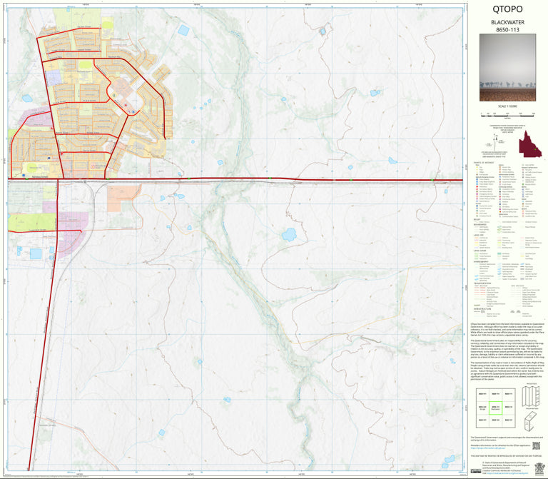 Blackwater (8650-113) Map by Department of Natural Resources and Mines ...