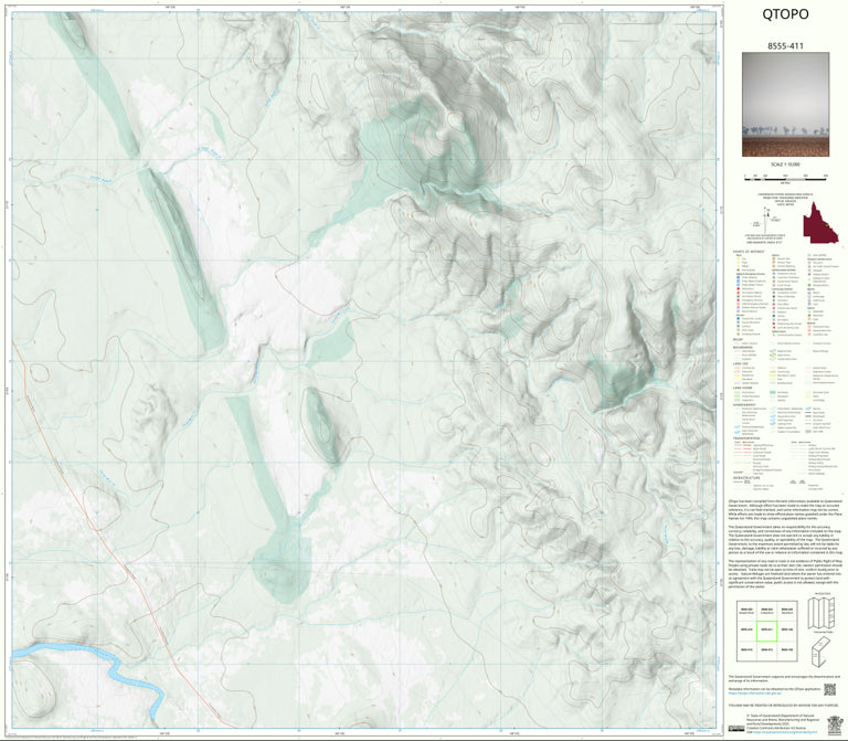 Blenheim (8555-411) Map by Department of Natural Resources and Mines ...
