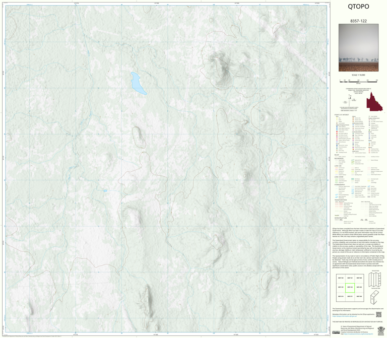Bogie Range (8357-122) Map by Department of Natural Resources and Mines ...