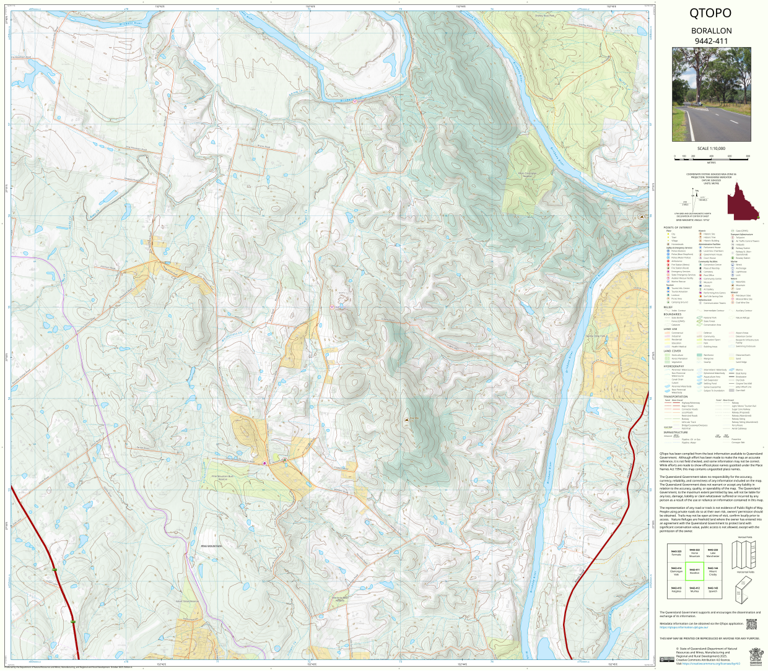 Borallon (9442-411) Map by Department of Natural Resources and Mines ...