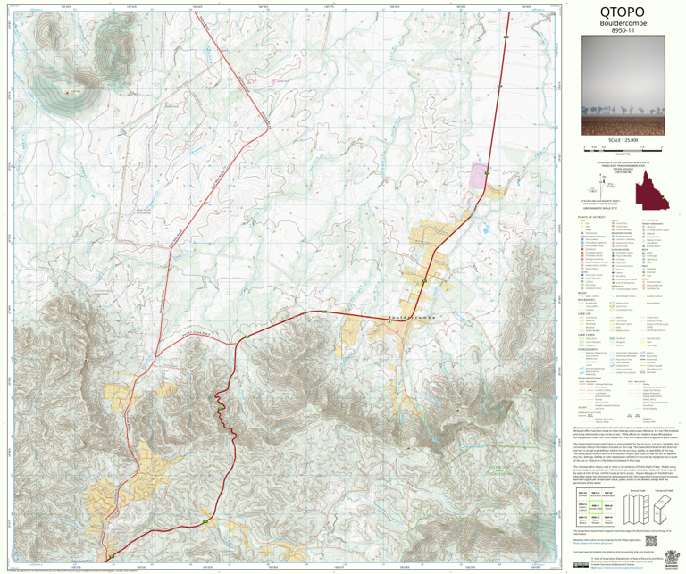 Bouldercombe (8950-11) Map by Department of Natural Resources and Mines ...