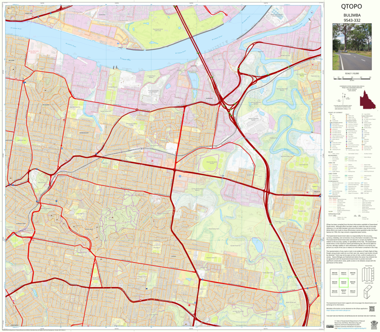 Bulimba (9543-332) Map by Department of Natural Resources and Mines ...