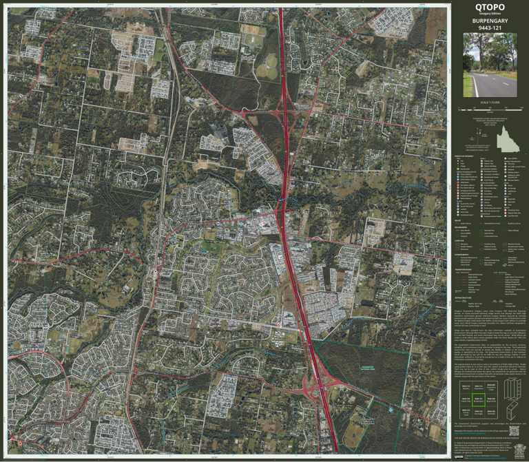 BURPENGARY (9443-121i) Map by Department of Natural Resources and Mines ...