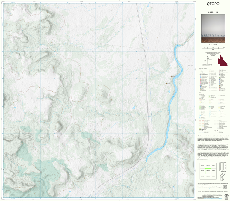 Byerwen (8455-113) Map by Department of Natural Resources and Mines ...