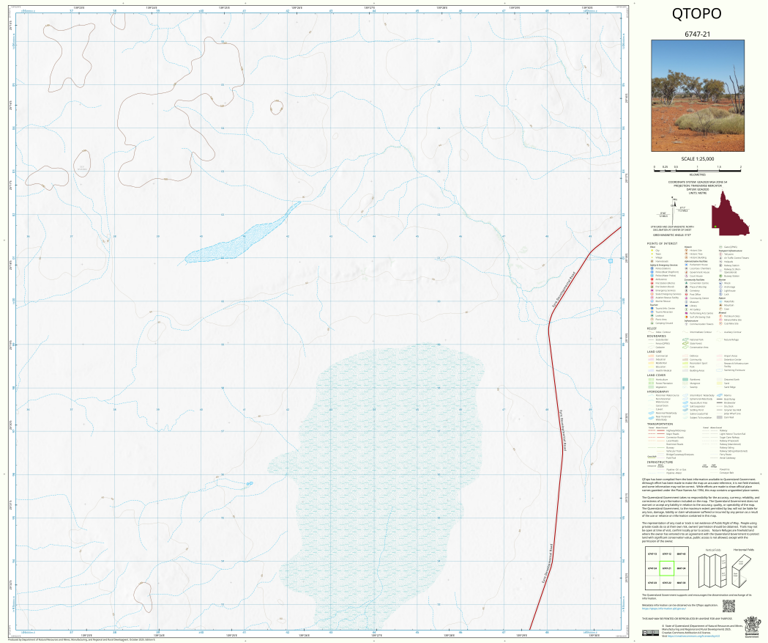 Bygombo (6747-21) Map by Department of Natural Resources and Mines ...