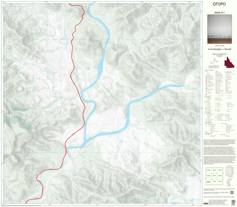 Callide Dam (9049-311) Map by Department of Natural Resources and Mines ...