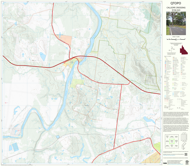 Calliope Crossing (9150-323) Map by Department of Natural Resources and ...