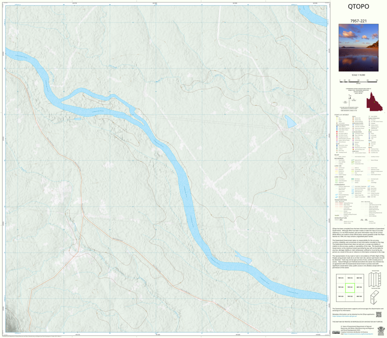 Cape River (7957-221) Map by Department of Natural Resources and Mines ...