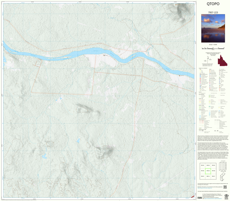 Cape River (7957-223) Map by Department of Natural Resources and Mines ...