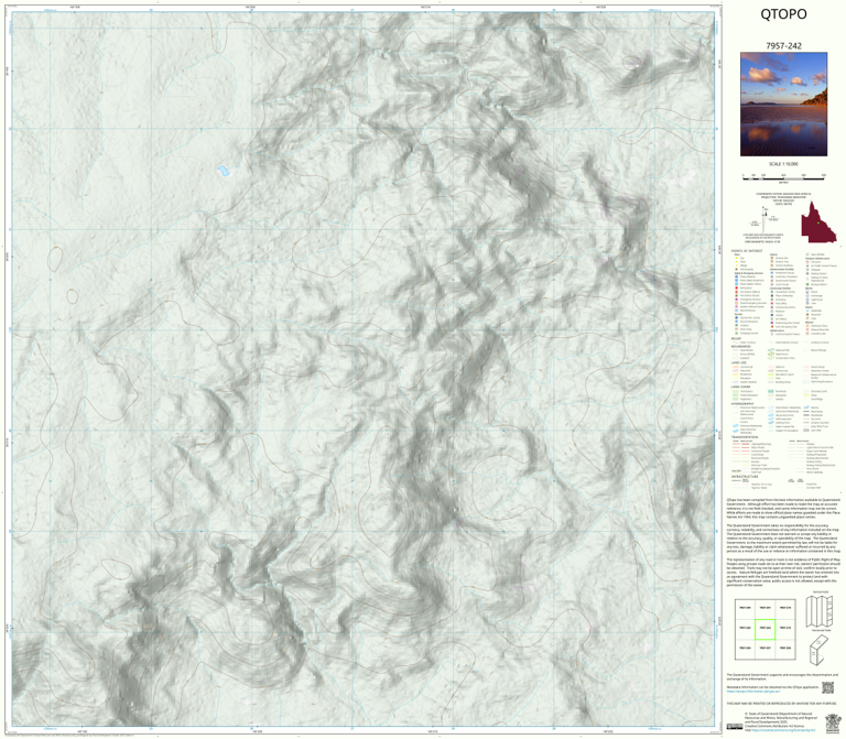 Cape River (7957-242) Map by Department of Natural Resources and Mines ...