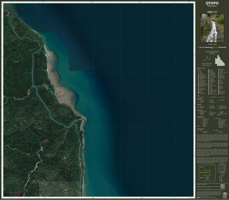 Cape Tribulation (7965-111i) Map by Department of Natural Resources and ...