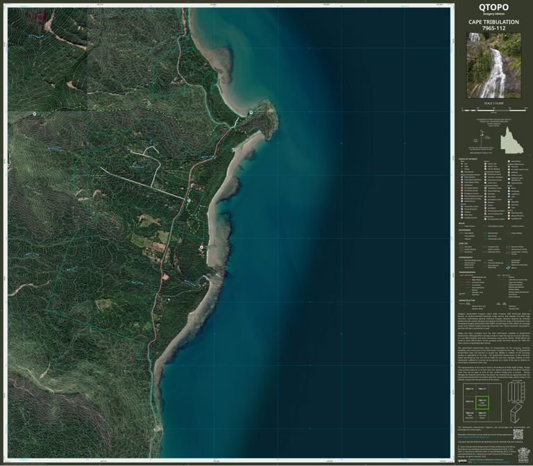 CAPE TRIBULATION (7965-112i) Map by Department of Natural Resources and ...