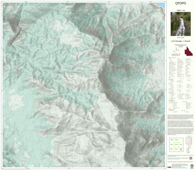 Cape Tribulation (7965-114) Map by Department of Natural Resources and ...