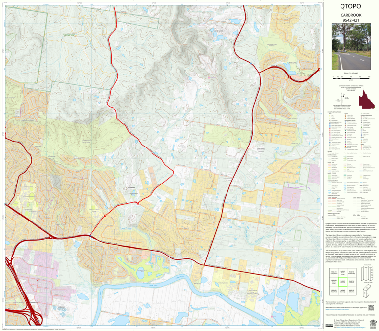 Carbrook (9542-421) Map by Department of Natural Resources and Mines ...