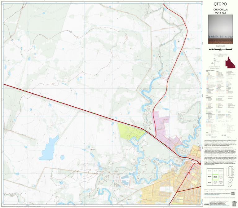 Chinchilla (9044-432) Map by Department of Natural Resources and Mines ...