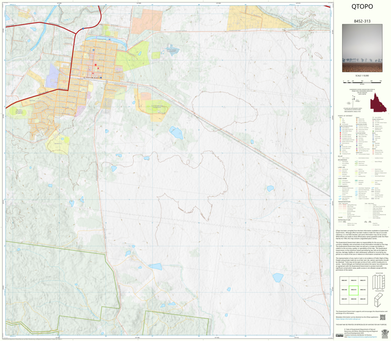 Clermont (8452-313) Map by Department of Natural Resources and Mines ...