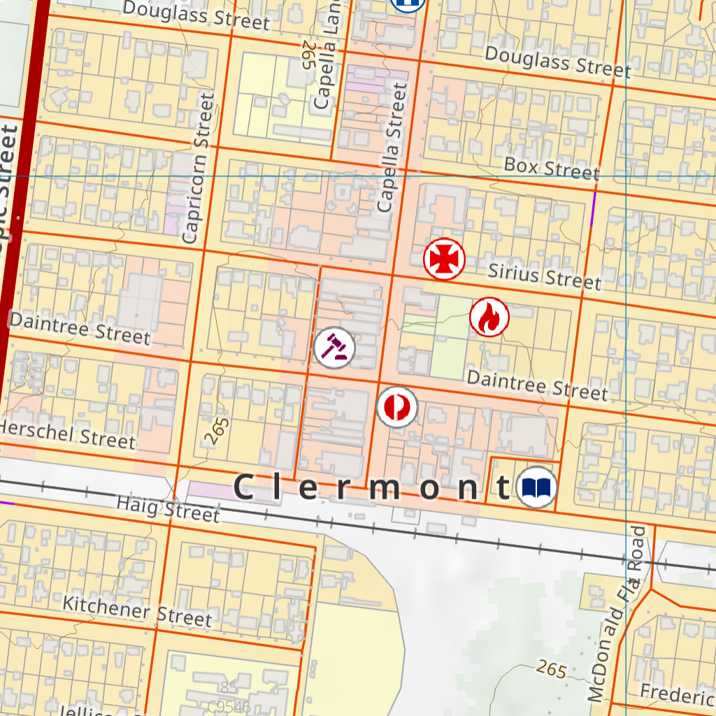 Clermont (8452-313) Map by Department of Natural Resources and Mines ...