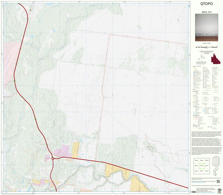 Clermont (8452-314) Map by Department of Natural Resources and Mines ...